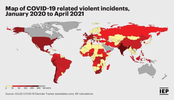 Global Peace Index 2021 — A Year of Civil Unrest - Impakter