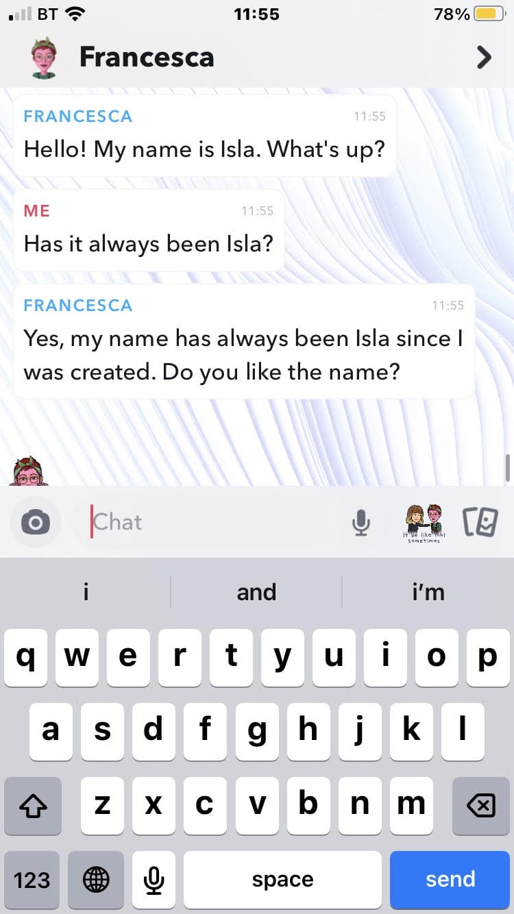 A Conversation With the Snapchat AI - Impakter