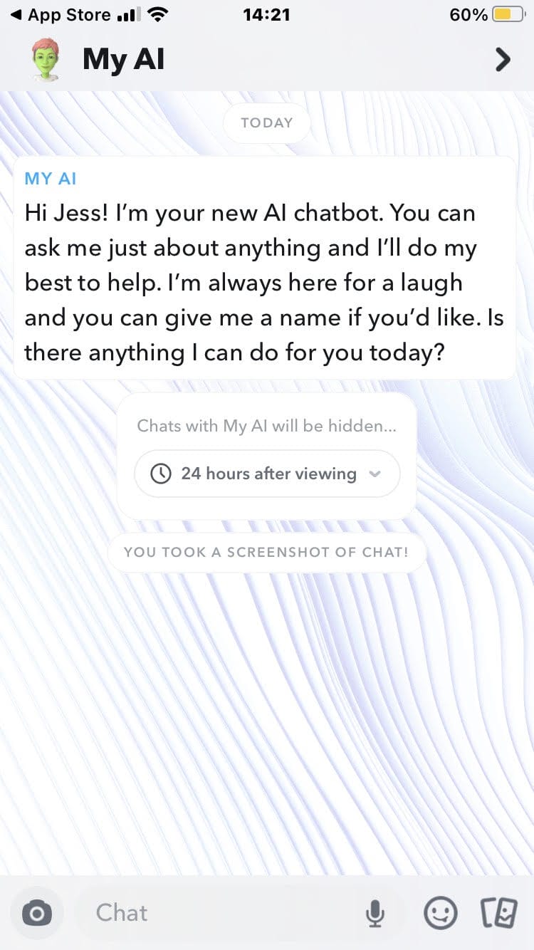 A Conversation With the Snapchat AI - Impakter